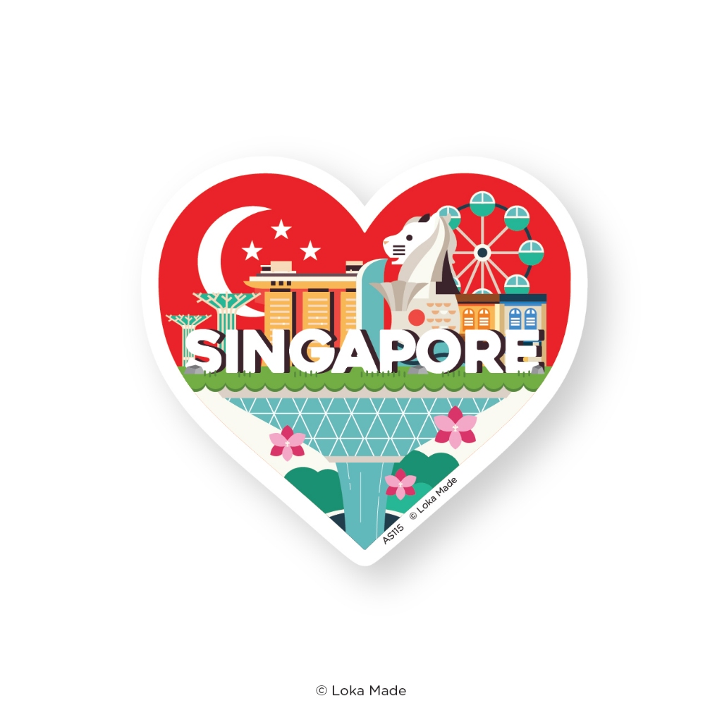 Loka Made Singapore Luggage Sticker | Shopee Singapore