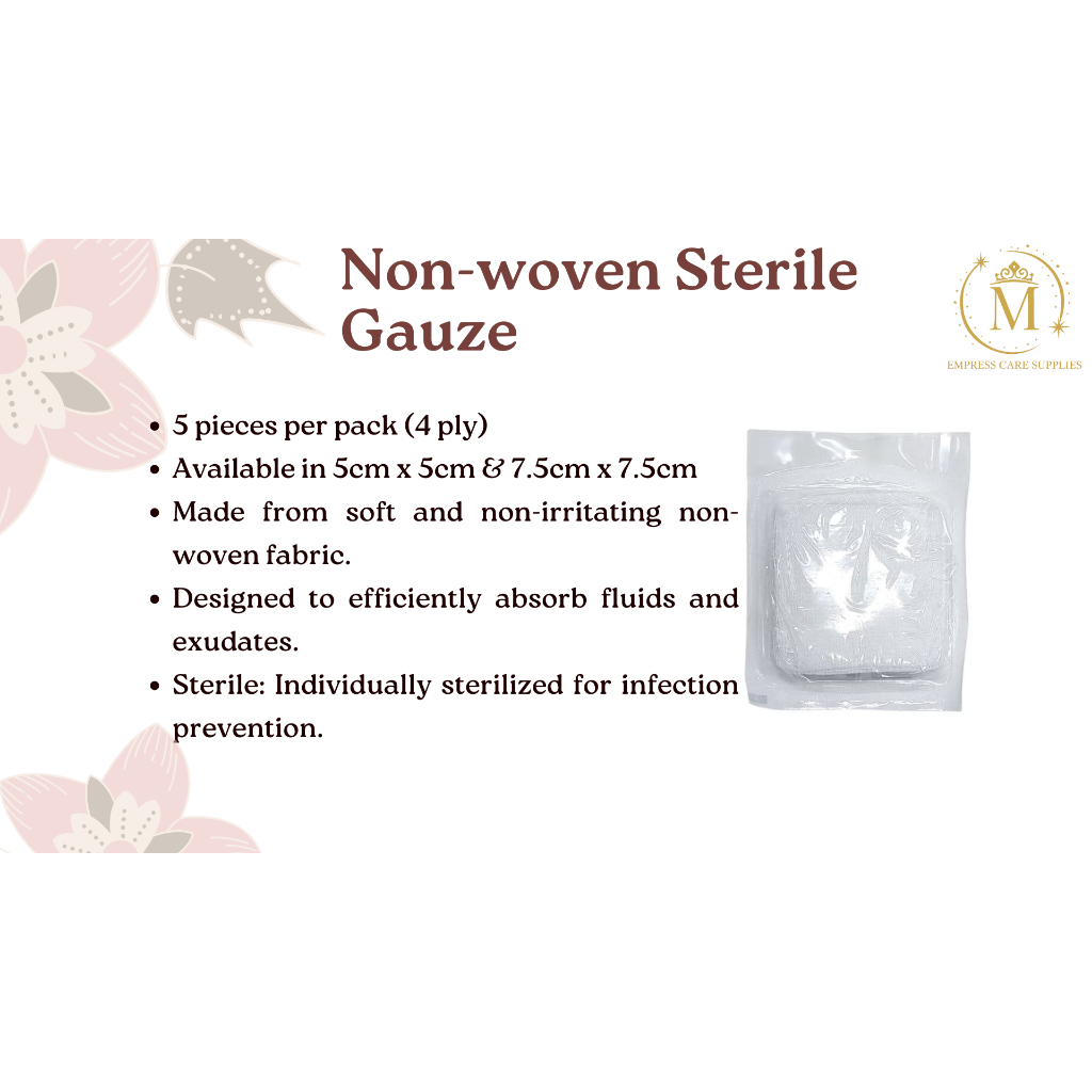 Non-Woven Sterile Gauze 5 Pieces Per Pack (4 Ply) | Shopee Singapore