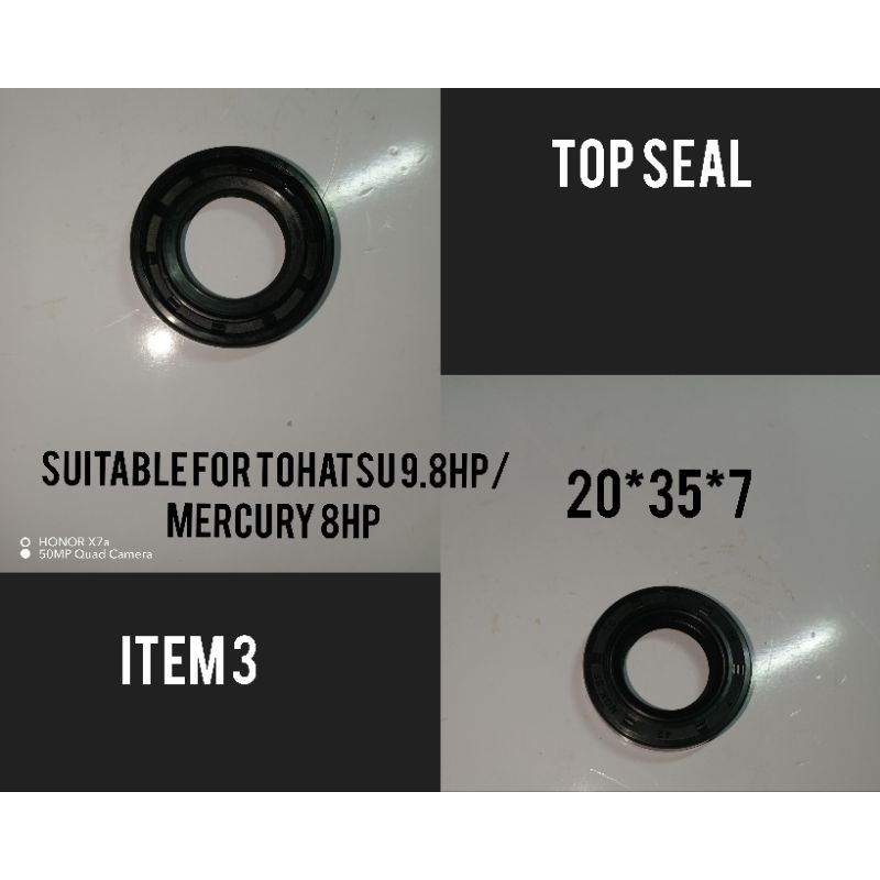 TOHATSU/MERCURY OBM 9.8HP/8HP Top seal 101-00121 2 stroke outboard ...