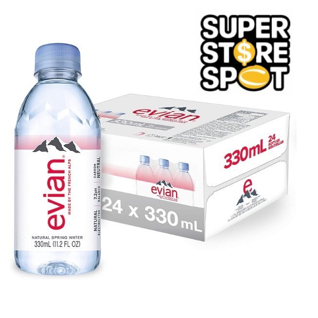 Evian Natural Mineral Bottle Water 24 x 330ml (CTN) | Shopee Singapore