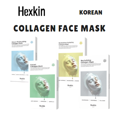 [Hexkin] COLLAGEN FACE MASK 5sheets | Shopee Singapore