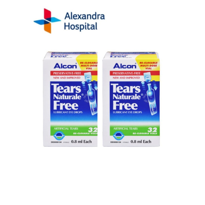 [Bundle of 2] TEARS NATURALE FREE EYE DROPS 0.8ml 32s - expiry date Apr ...