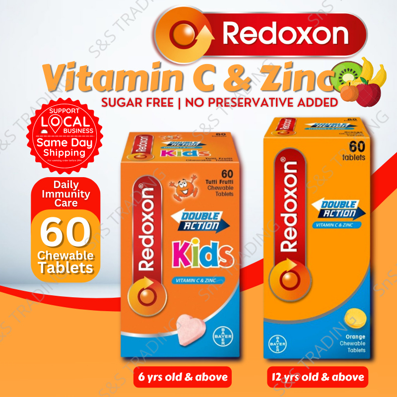 Redoxon Kids Double Action / Redoxon Adult Double Action Vitamin C and ...