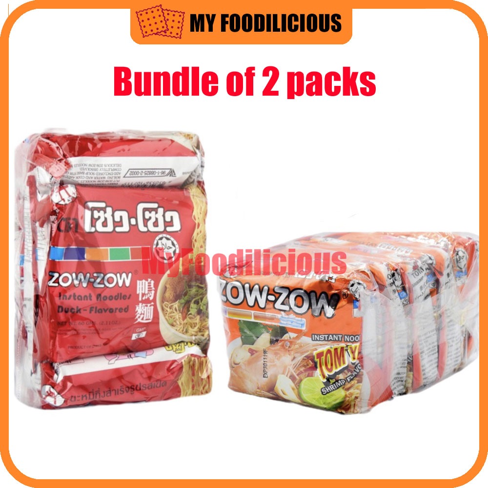 ZOW-ZOW Duck Instant Noodle 5x60g/TomYam Instant Noodles 5x60g Mamee ...