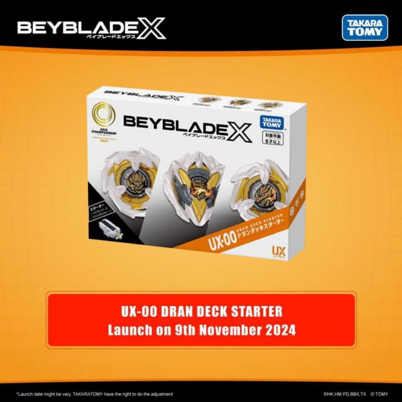 Beyblade X UX00 UX-00 Dran Deck Starter Set Takara Tomy | Shopee Singapore