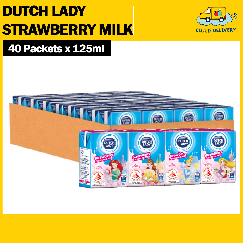 Dutch Lady UHT Milk Carton - Strawberry (40 x 125ml) | Shopee Singapore