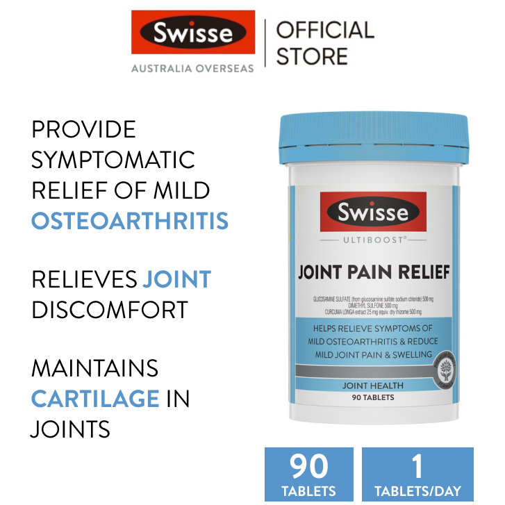 Swisse Ultiboost Joint Pain Relief 90 Tablets (EXP:09 2026) | Shopee ...