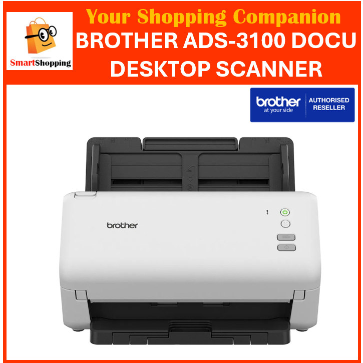 Brother ADS-3100 ADS3100 3100 Desktop Document Scanner Duplex Scan 1 ...
