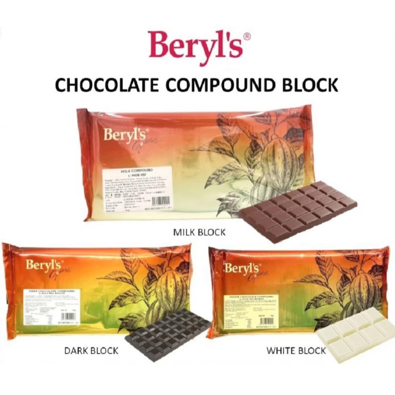 200g Baking Chocolate Beryl's gourmet Dark Compound Chocolate Milk ...