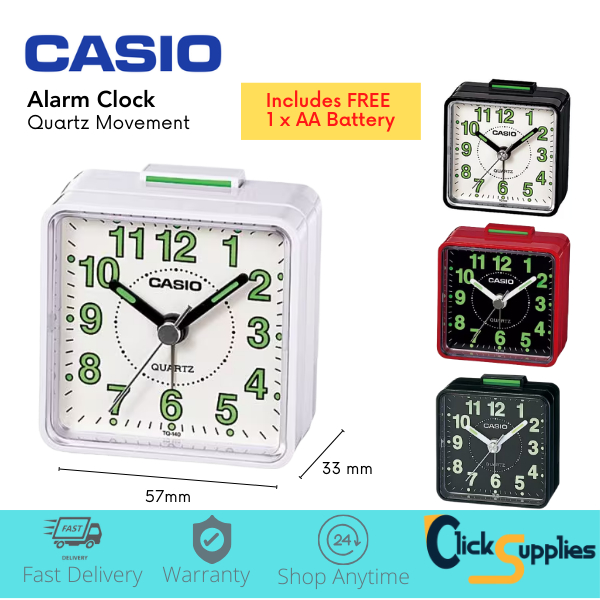 Casio Table Alarm Clock Analogue Buzzer Quartz Movement Reliable and ...