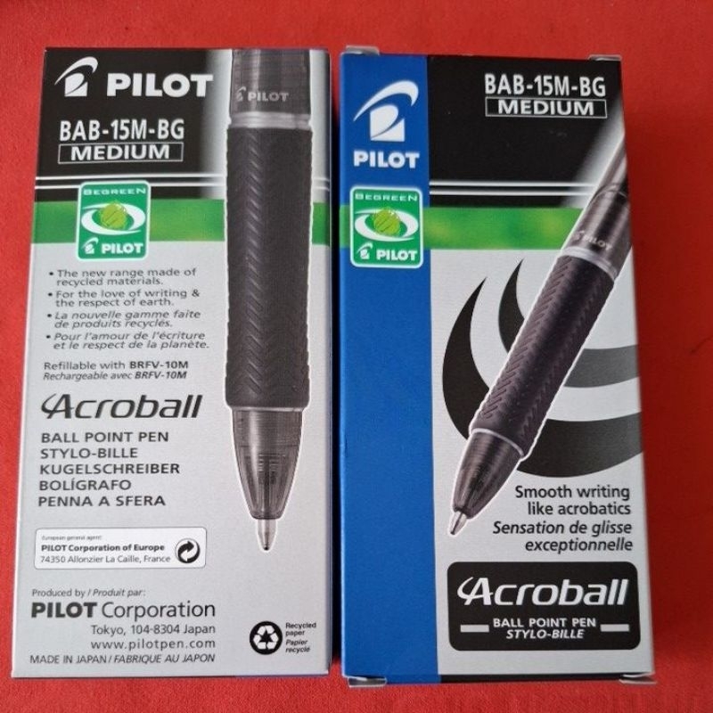 [SG]1.0 Pilot Acroball ball Pen 10pc (Original)Made in Japan | Shopee ...