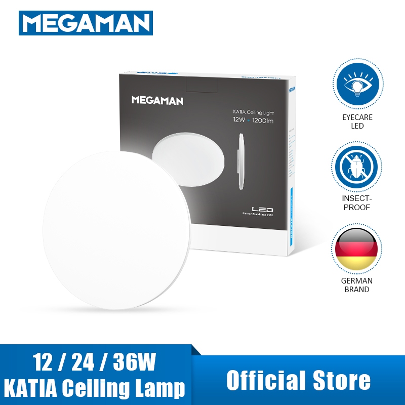 MEGAMAN KATIA 12W 24W 36W 6500K Daylight ULTRA SLIM CEILING LAMP IP40 ...