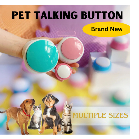 [SG] Pet Talking Communication Button Buzzer Repeat Recording ...