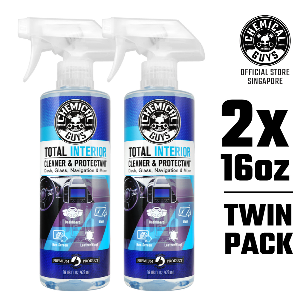Chemical Guys Total Interior Cleaner and Protectant 16oz (Twin Pack ...