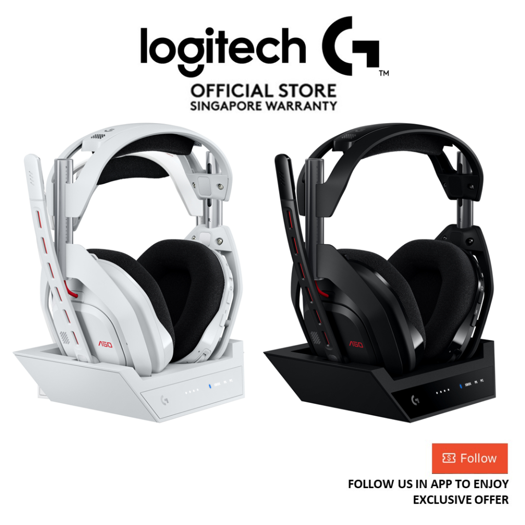 Logitech G Astro A50 (Gen 5) Lightspeed And Playsync Audio With Base ...