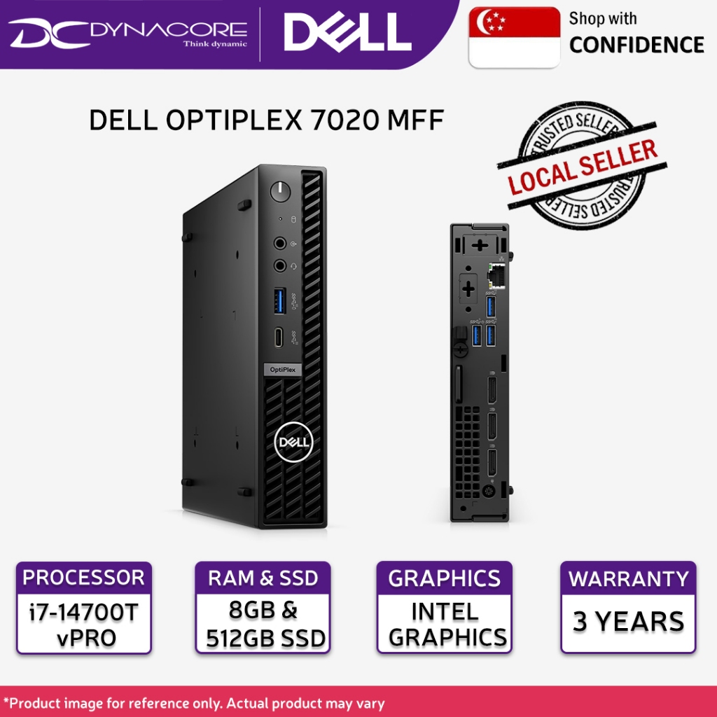 DELL OPTIPLEX 7020 MFF BUSINESS DESKTOP (i7-14700T vPRO/ 8GB /512GB SSD ...