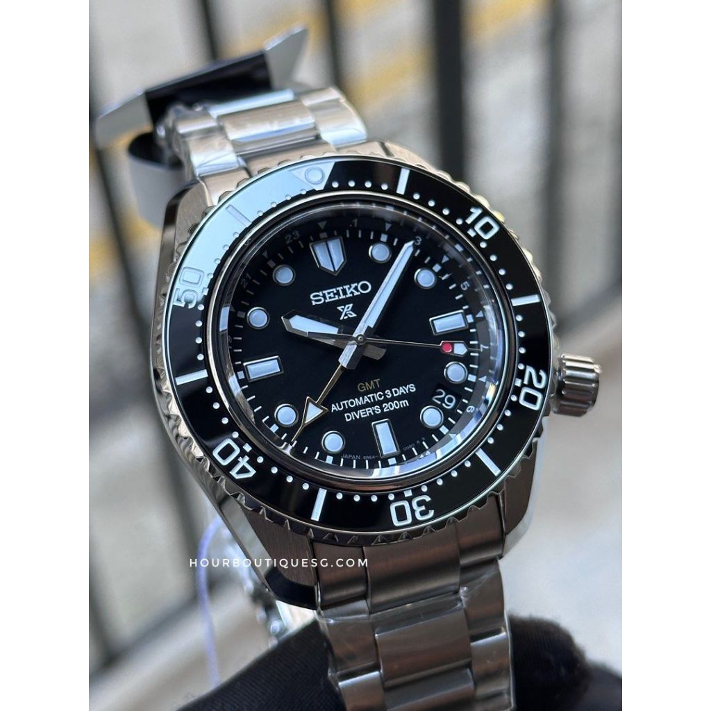 Brand New Seiko Prospex Automatic GMT Black Dial Divers Watch SBEJ011 SPB383J1 | Shopee Singapore
