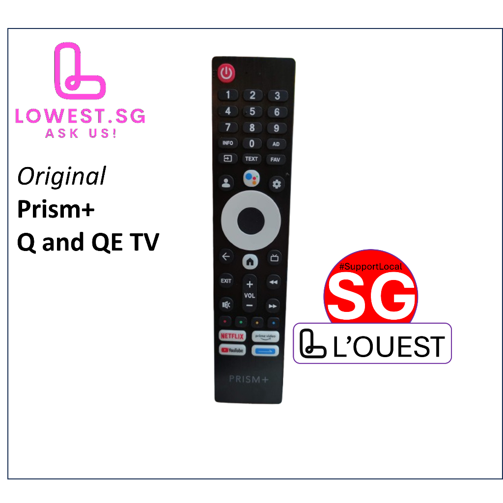 Original Remote control for PRISM+ Q55 Ultra, Q65 Ultra, Q75 Ultra, Q32 ...