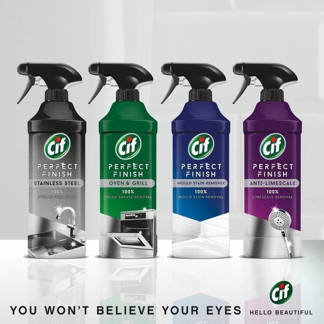 CIF Perfect Finish Cleaning Range 435ml (Mould Remover/Stainless Steel ...