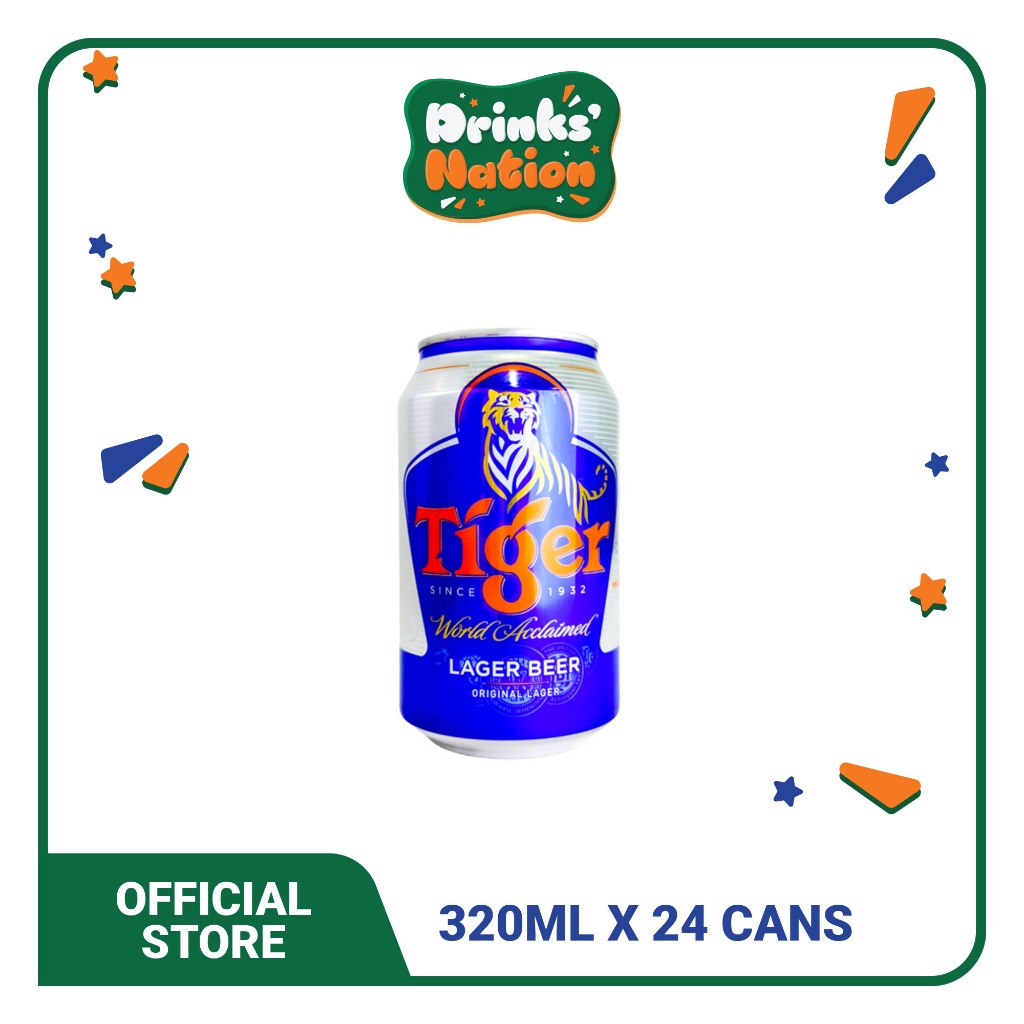 [Wholesale - 24s] Tiger Lager Beer (Can 320ml) | Shopee Singapore