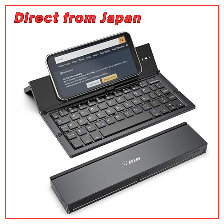 Geyes Foldable Wireless Keyboard Bluetooth For iPhone iPad Tablet ...