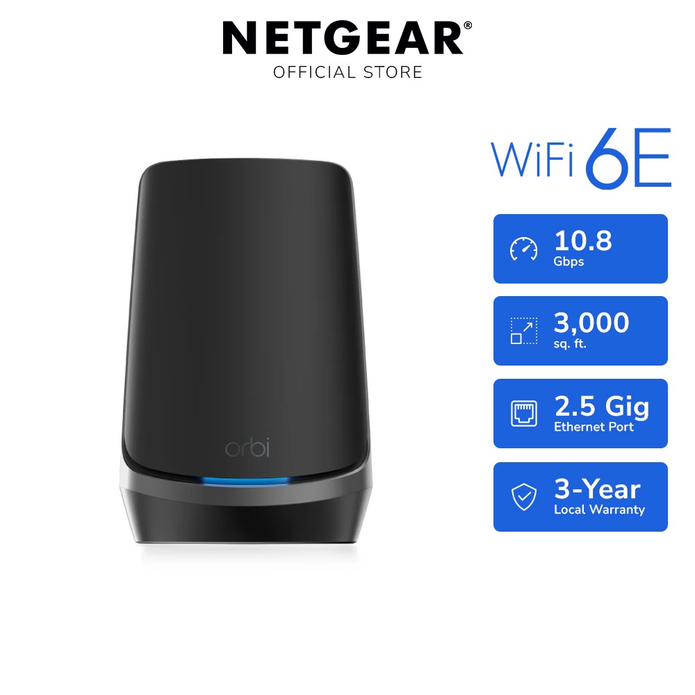 NETGEAR Orbi 860 (RBS860B) WiFi 6 Mesh Add-on Satellite: Works with ...