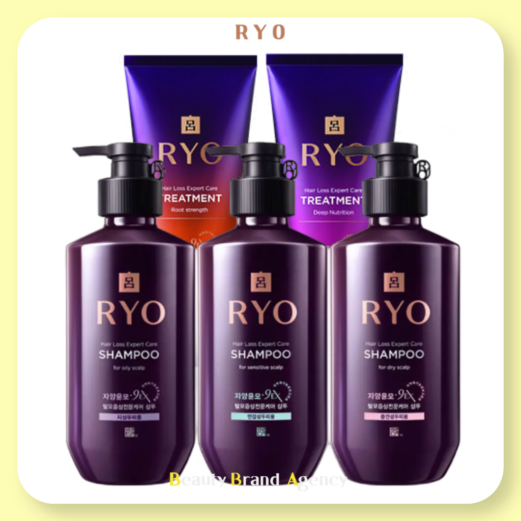 [RYO] Hair Loss Expert Care Shampoo 400ml/ Treatment 330ml (for oily ...