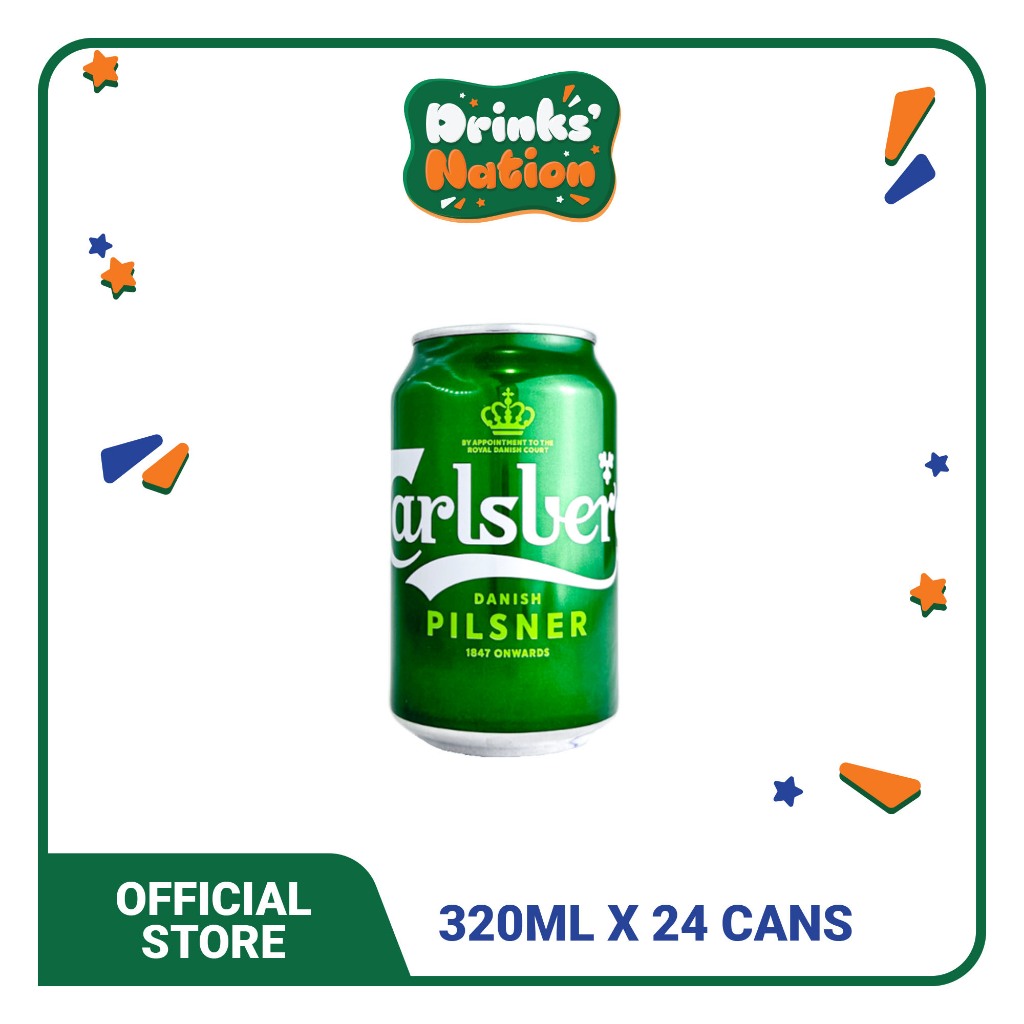 [Wholesale - 24s] Carlsberg Danish Plisner Beer (Can 320ml) | Shopee ...