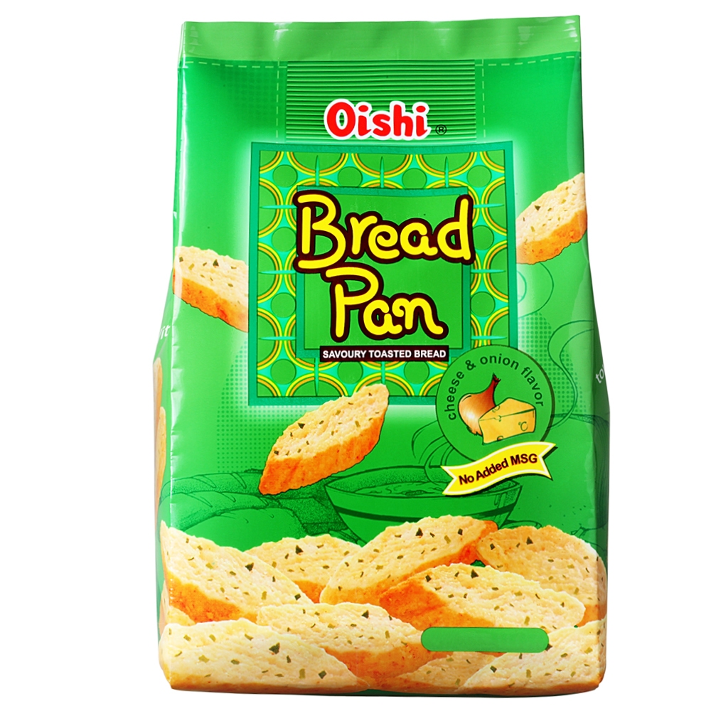 Oishi Bread Pan (42g) - Garlic/Butter/Cheese Onion | Shopee Singapore