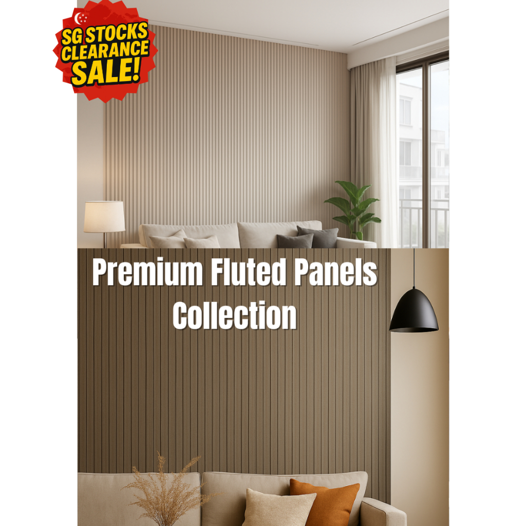 [SG Seller!] Mini Fluted Wall Panels – MFPC Series Wood Panel Home ...