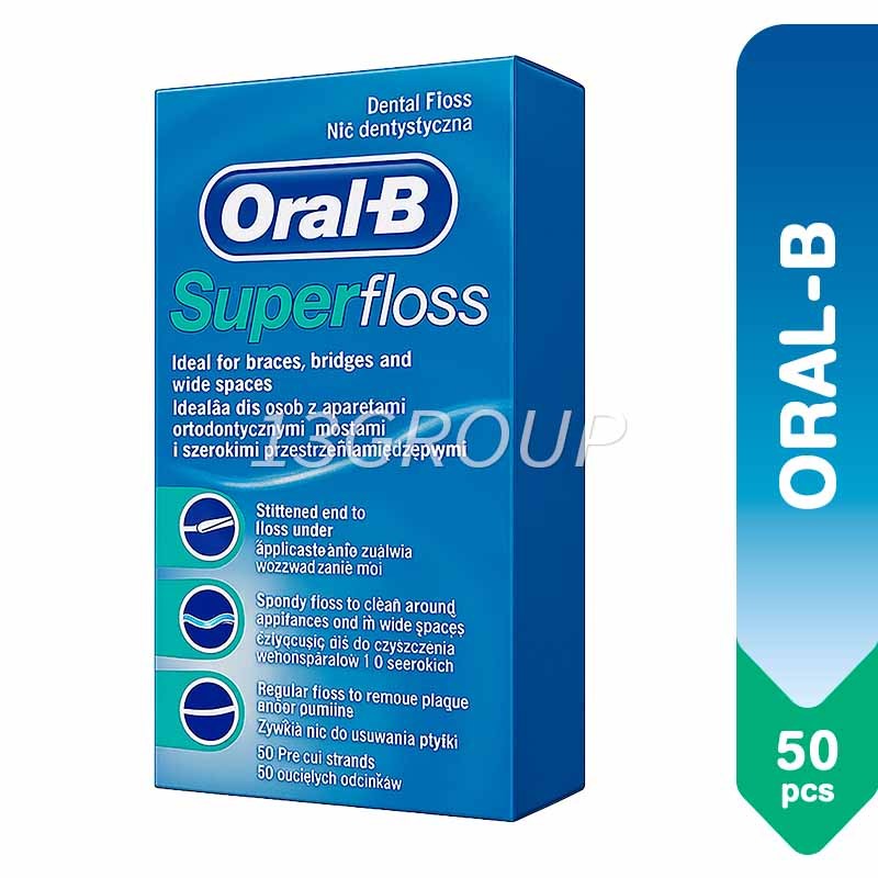 Oral-B Superfloss Dental Super Floss, 50 Pieces | Shopee Singapore
