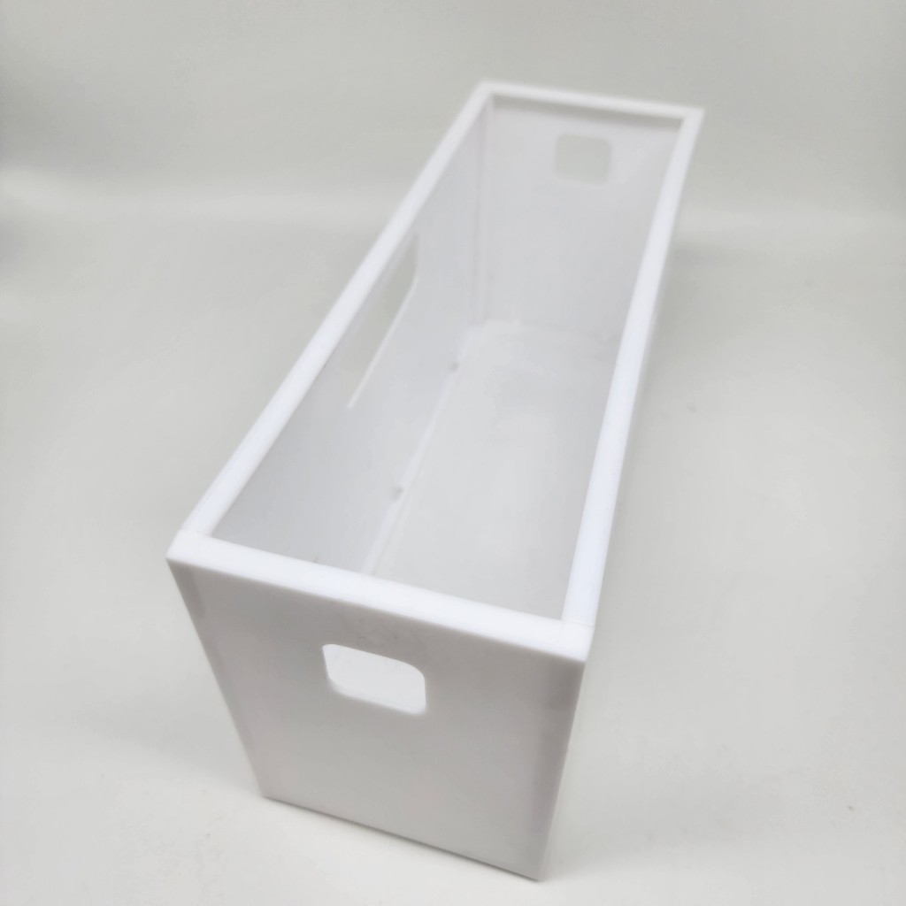Minimalist White Plastic Storage Box Organiser DIY | Shopee Singapore