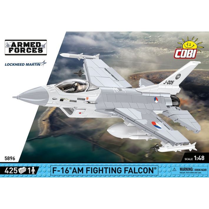 COBI 5896 US F16 AM FIGHTER JET PLANE WITH WING FUEL TANKS BRICKS (LEGO ...