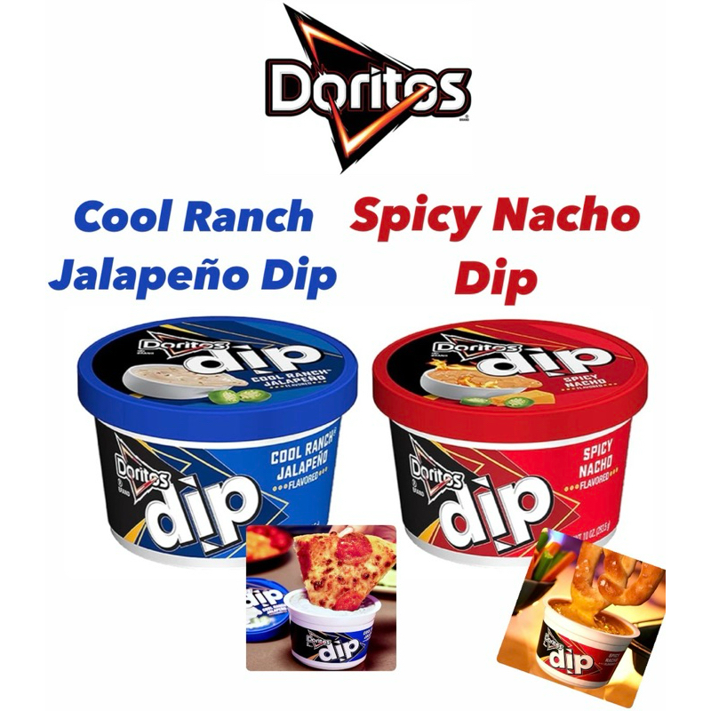 Doritos, Jalapeno Nacho Cheese Dip, Cool Ranch Jalapeno Dairy Dip, 283 ...