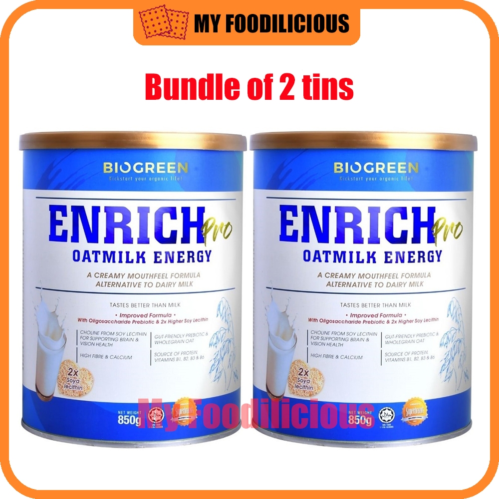 Biogreen Enrich PRO Oatmilk Energy 850g | Shopee Singapore