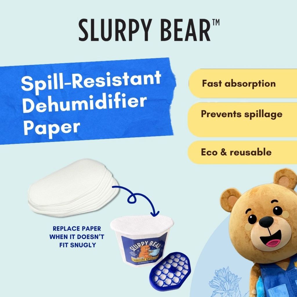 Spill-Resistant Dehumidifier Paper Slurpy Bear | Shopee Singapore