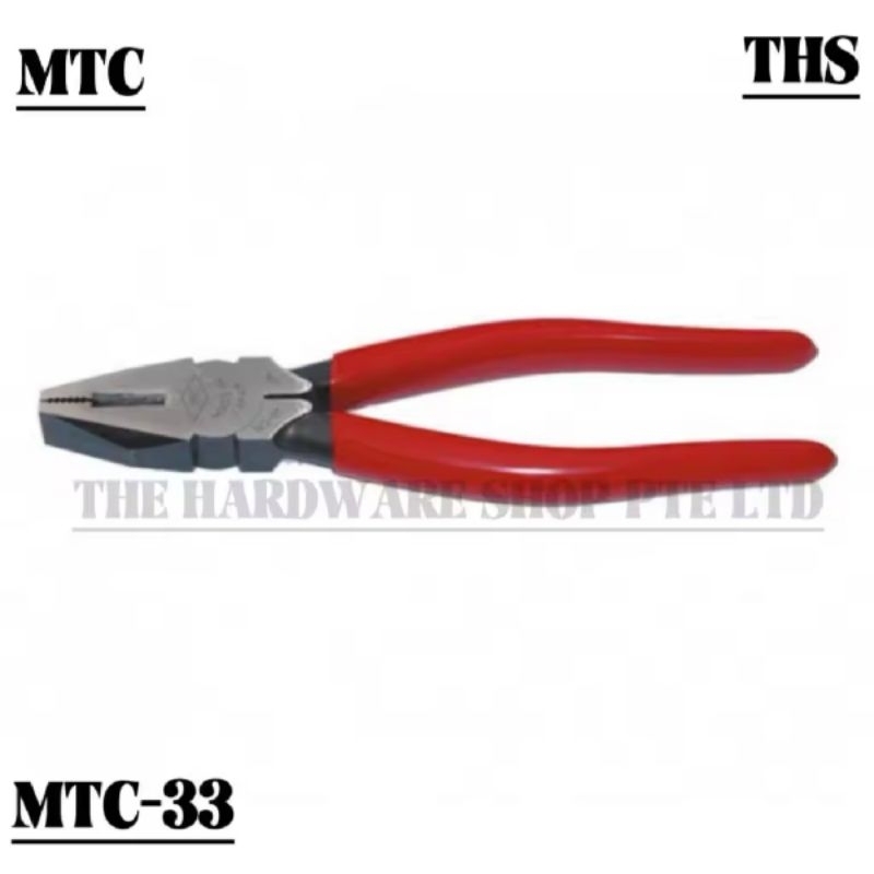 MTC 33 - LINEMAN'S SIDE CUTTING PLIER (Made In Japan)-(187mm) | Shopee ...