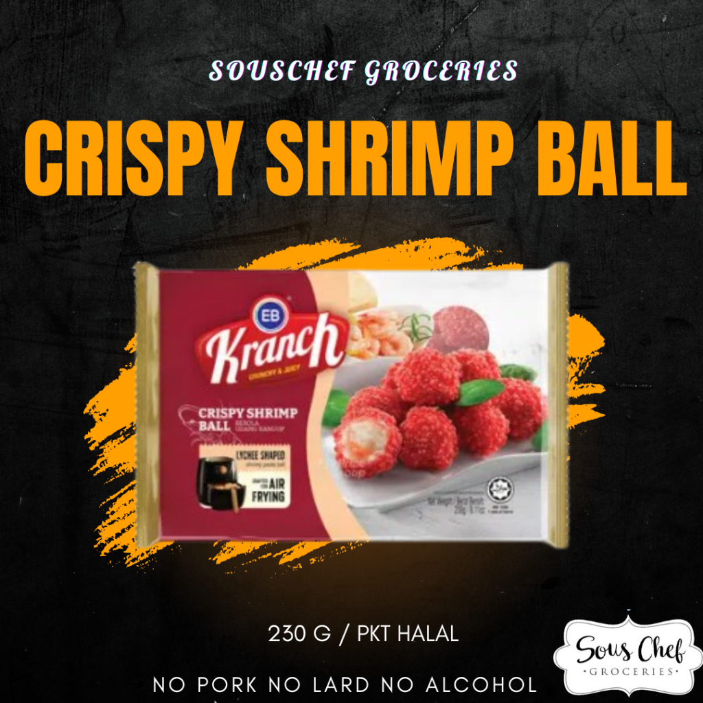 EB KRANCH CRISPY SHRIMP BALL 230G/PKT HALAL FINGER FOOD | Shopee Singapore