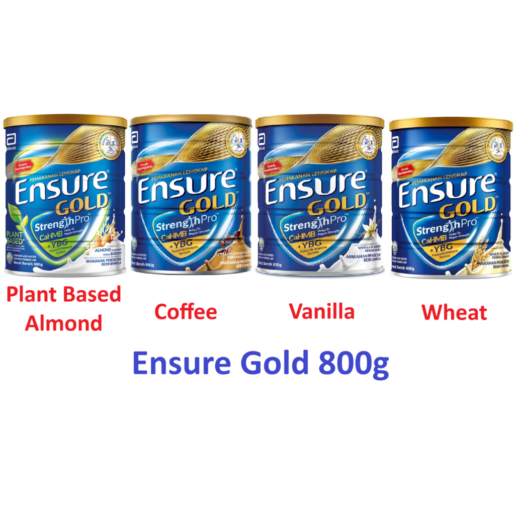 Ensure Gold Almond/Coffee/Vanilla/Wheat 400g/800g(Tin) | Shopee Singapore
