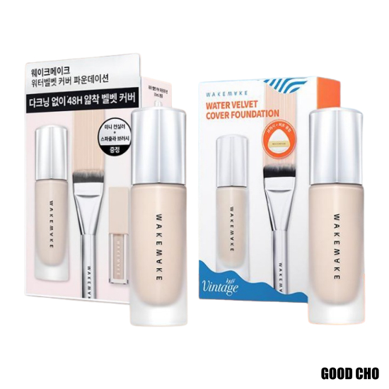 [WAKEMAKE] Water Velvet Cover Foundation 30ml (Brush Included) | Shopee ...