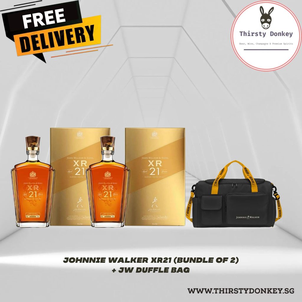 Johnnie Walker XR21 750ml (Bundle of 2) + JW Duffle Bag | Shopee Singapore