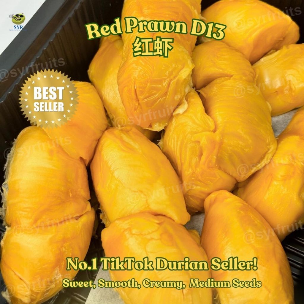 SYR | Red Prawn D13 Durian (~500g/Box) | Shopee Singapore
