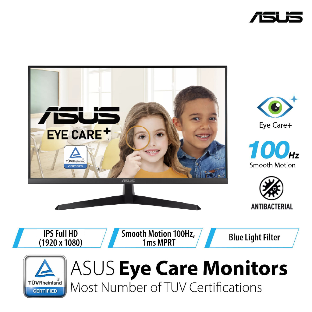 ASUS VY229HF VY249HF-R Eye Care Gaming Monitor – 22" / 24", Full HD ...