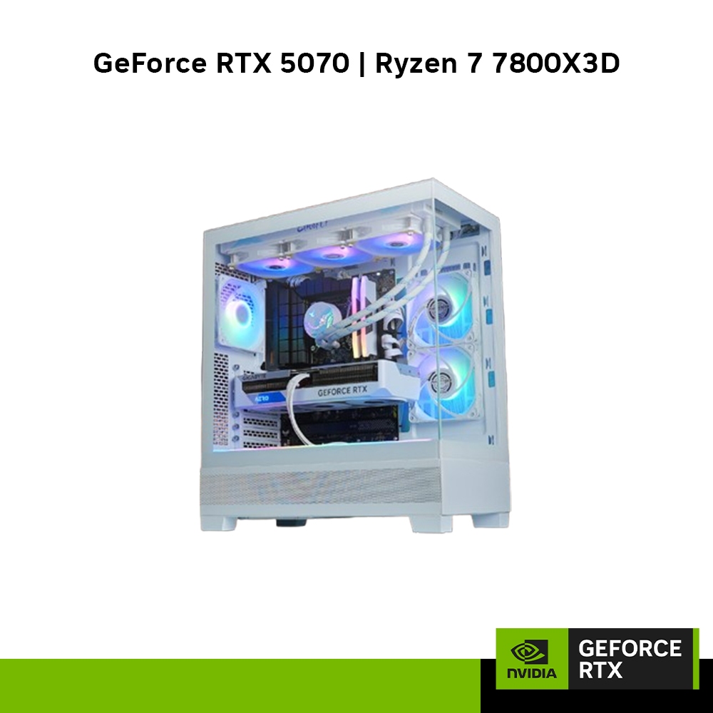 INVADER SUPREME S55 | GeForce RTX 5070 | Ryzen 7 7800X3D GAMING DESKTOP ...