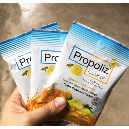 PROPOLIZ Honey Lime Ginger Lozenges | Natural Propolis | Sore Throat ...