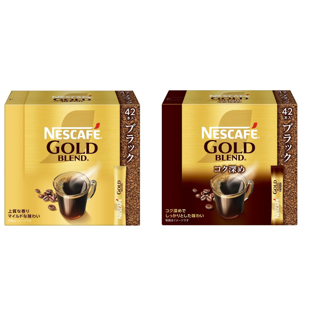 【Nestle Japan】Nescafe Gold Blend, Regular/ Rich In Flavor, 42 sticks ...