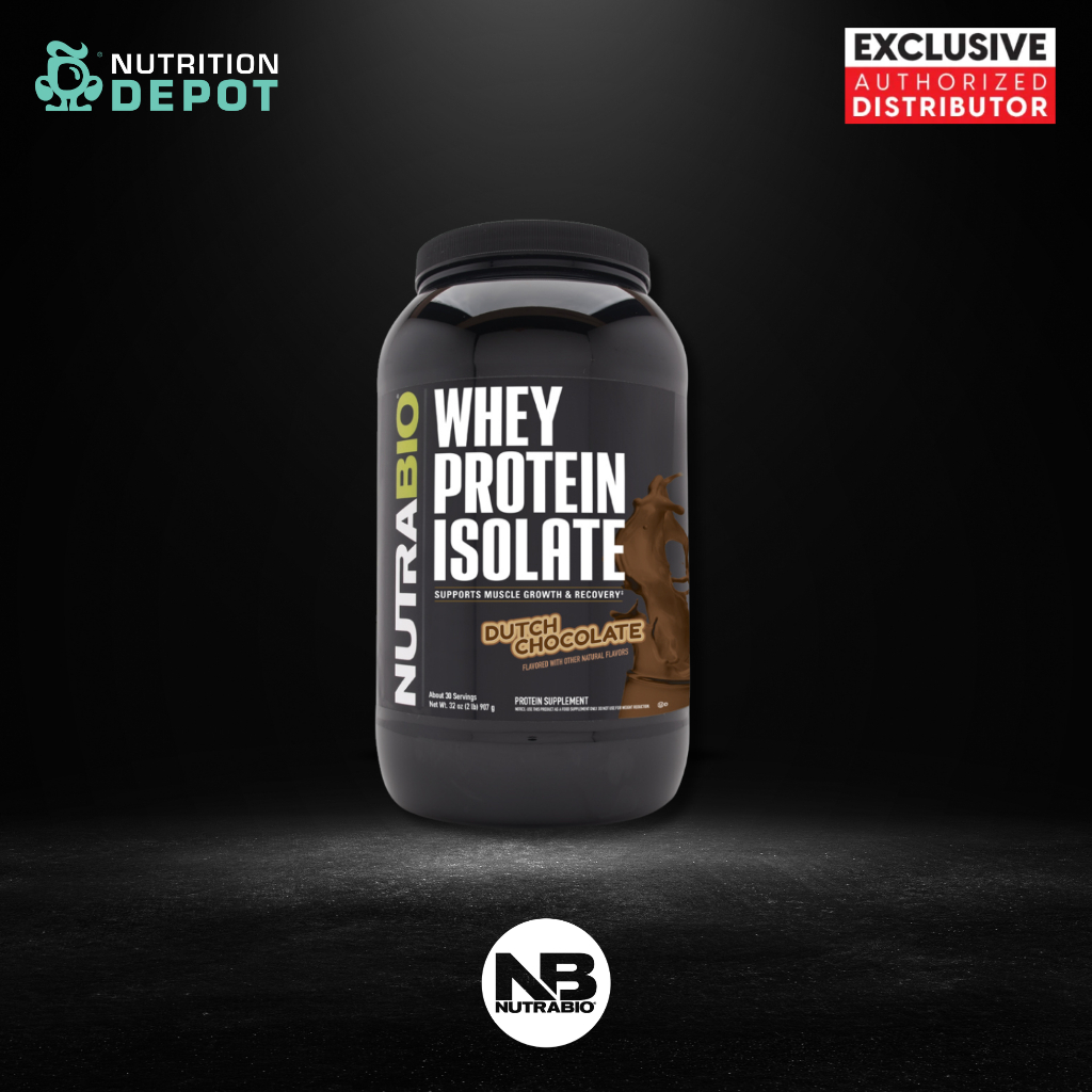 Nutrabio Whey Protein Isolate 2lb / 5lb (Dutch Chocolate /Alpine ...