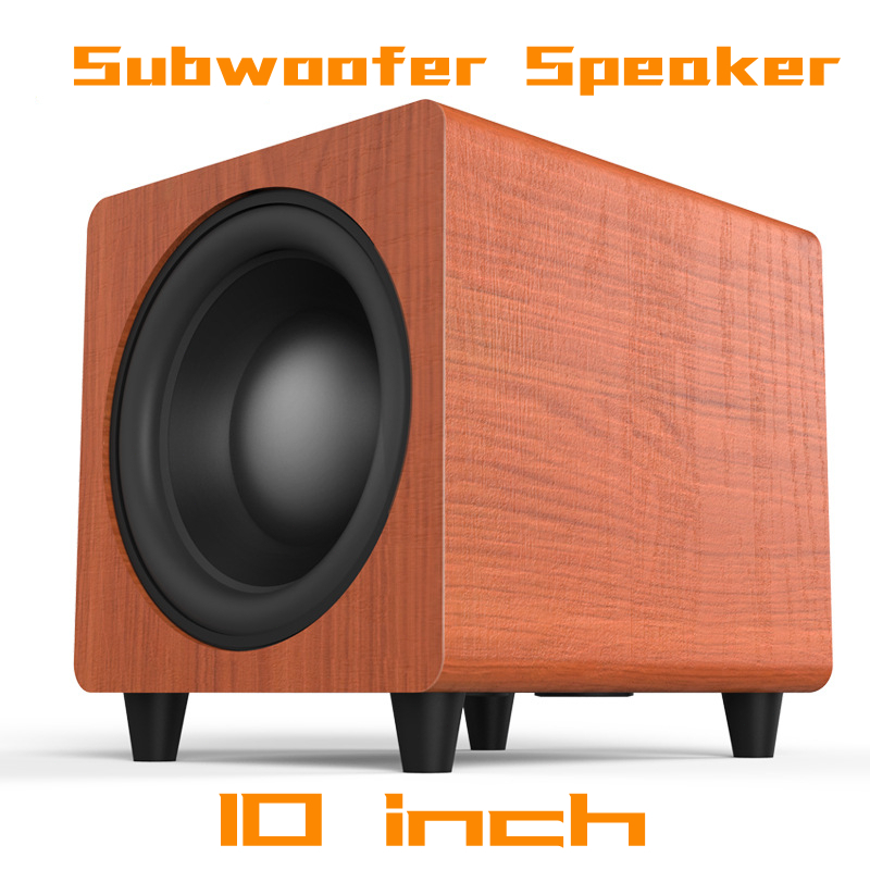 10 inch Active Subwoofer 300W Audio Bass Speaker for TV PC Computer ...