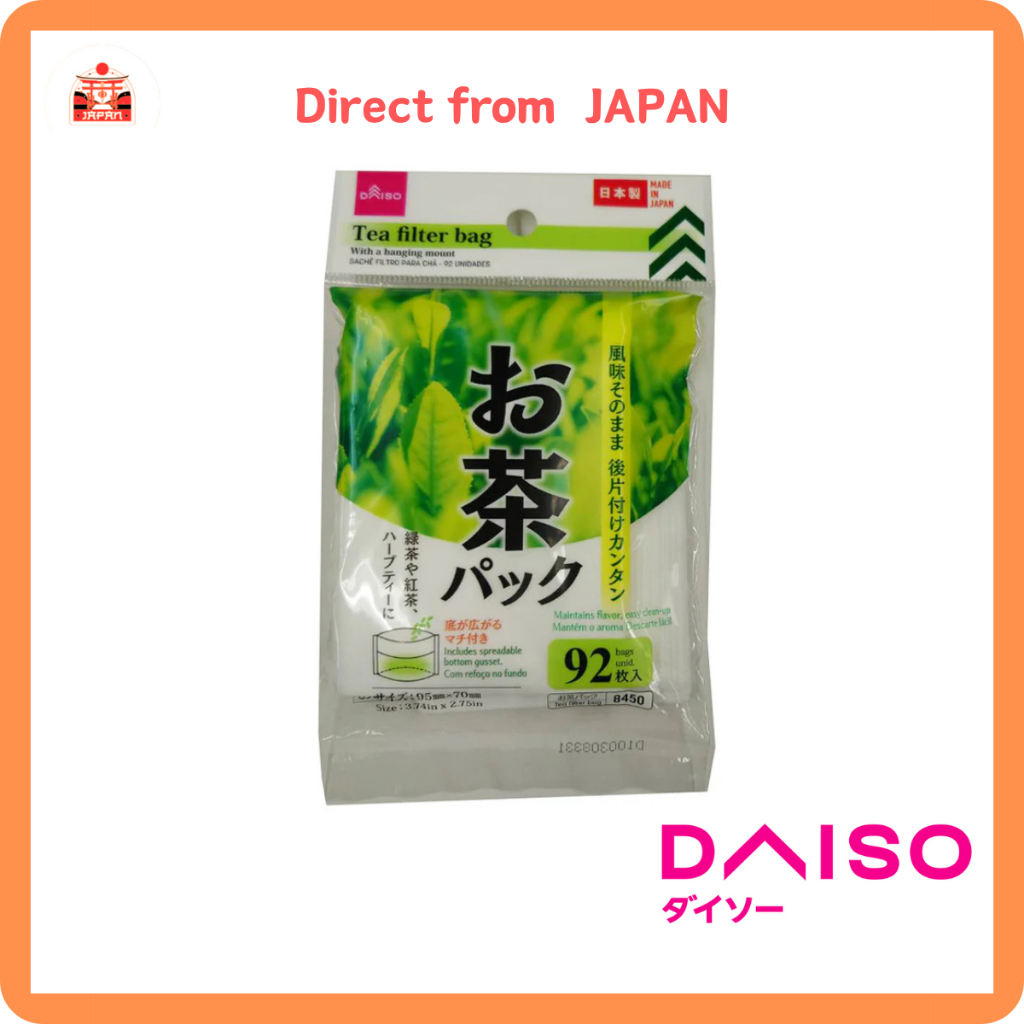 【Direct from Japan】Daiso Tea packets (92 sheets, hanging mount ...