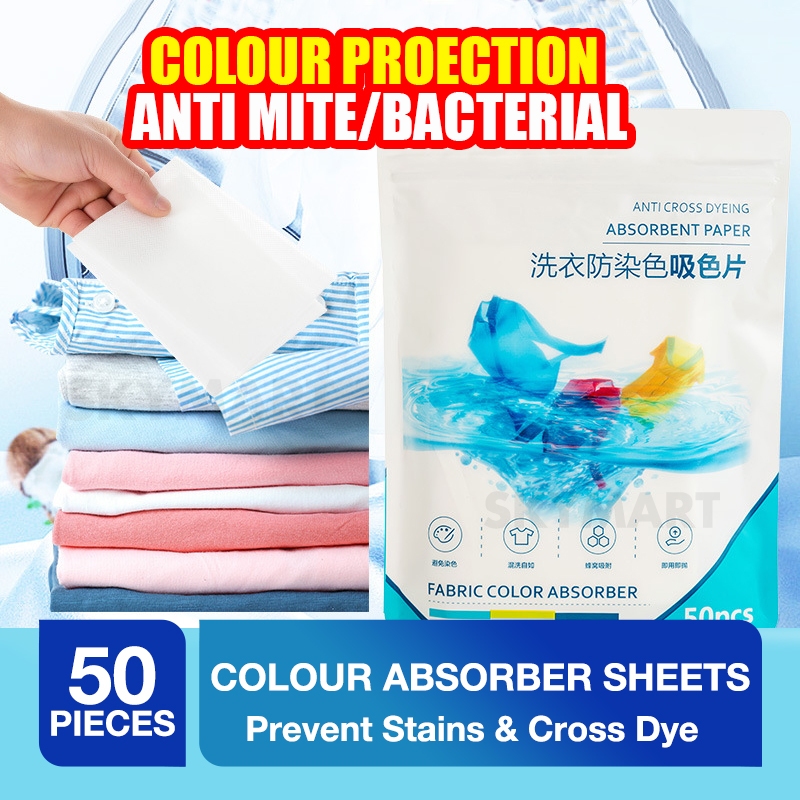 Laundry Colour/Dirt Absorbent Sheets/Anti Dying Colour Catcher Laundry ...